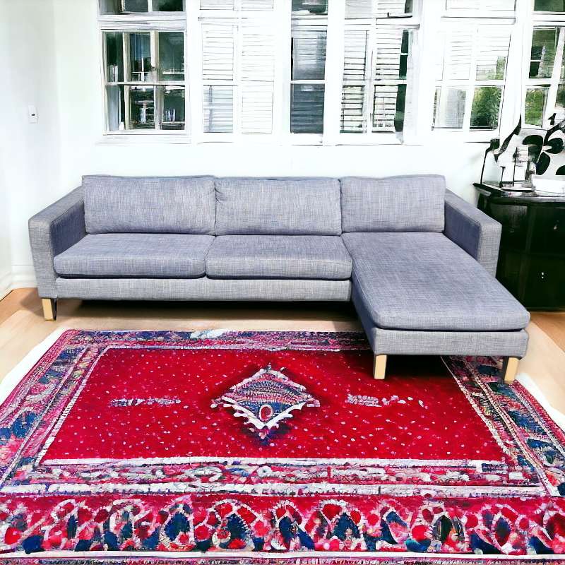 Corner L Shape Sectional Sofa with Chaise — Levi's Couch Drops